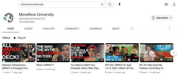 Doctor Login – Chiropractic Functional Movement | MoveNow University